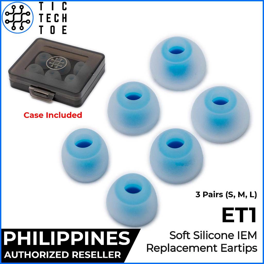 Tic Tech Toe ET1 Earphone Tips Soft Silicone Upgrade Replacement IEM 3 ...