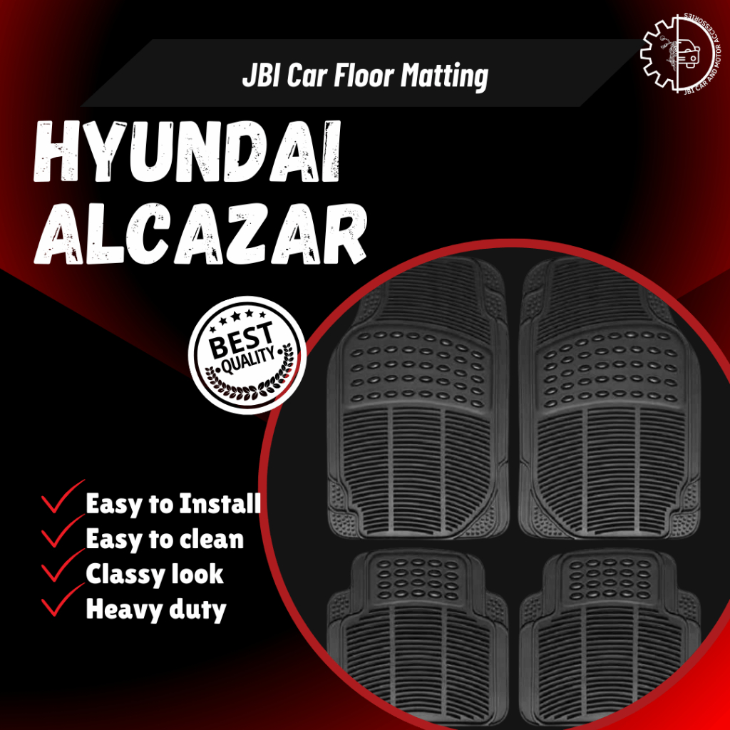 Hyundai Alcazar Rubberized Floor Matting Heavy Duty | Shopee Philippines