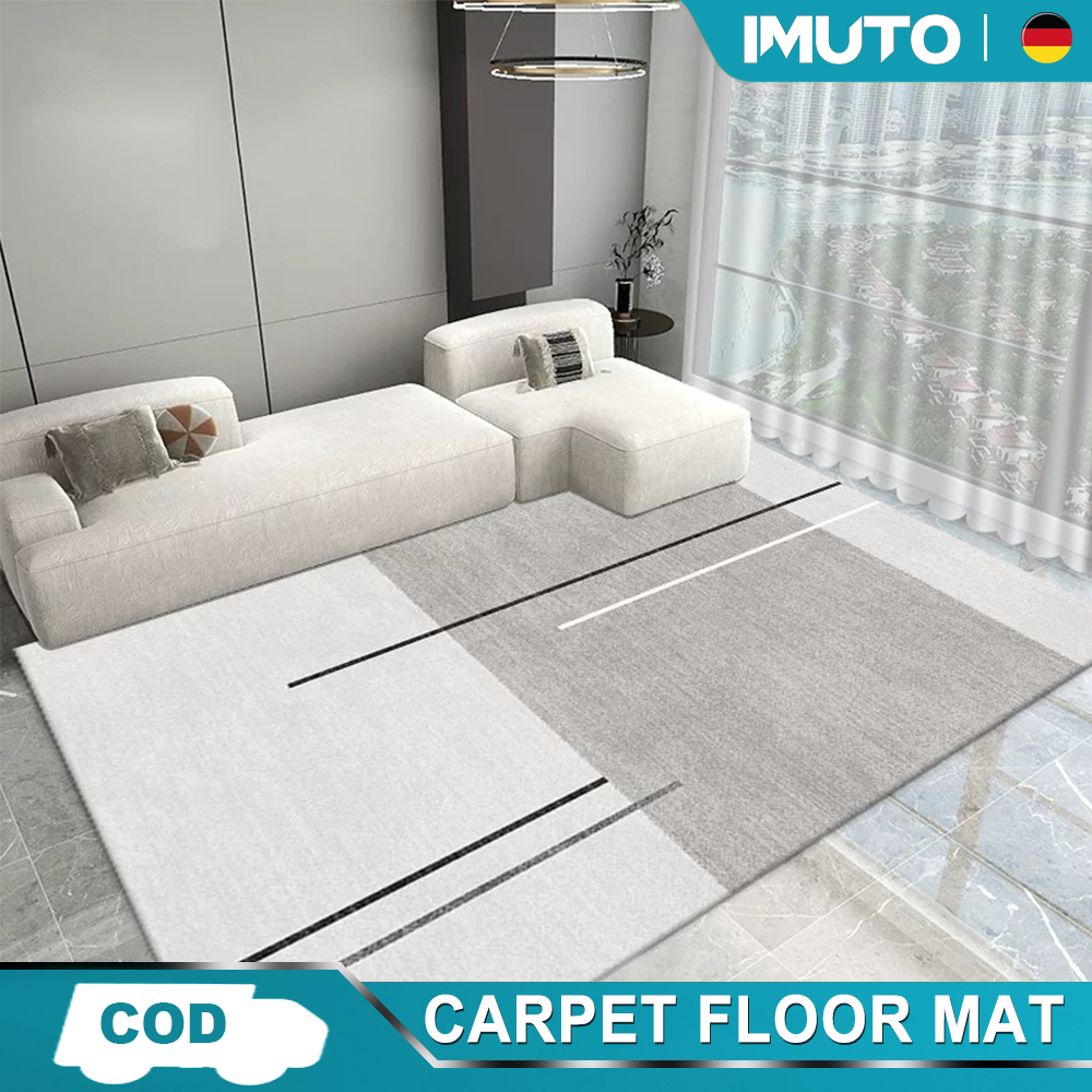 IMUTO Nordic Style Crystal Velvet Carpet 3D Floor Mat Carpet Living ...