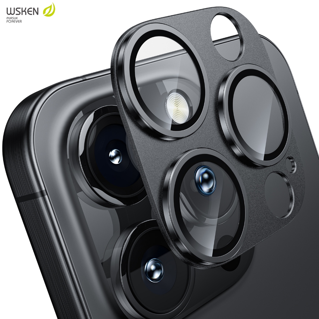 WSKEN for iPh17ProMax/16 Camera Lens Protector,Shatterproof 9H Tempered ...