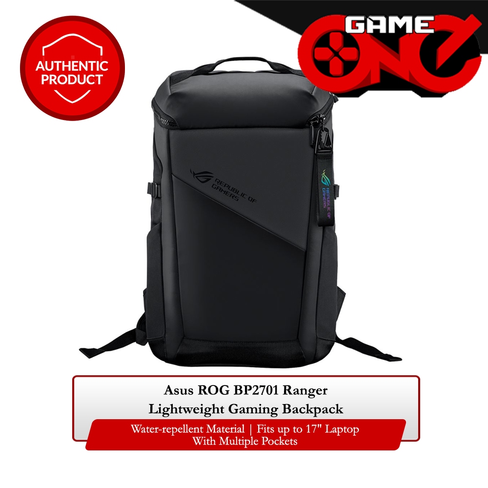 Asus ROG BP2701 Ranger Water-Repellent Lightweight Gaming Backpack ...