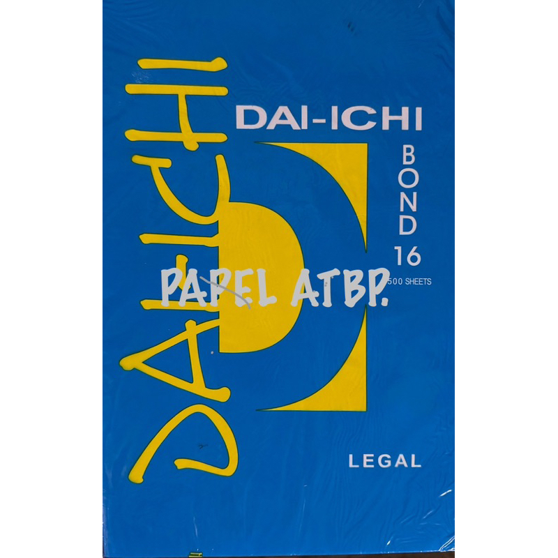 Dai-ichi Bond 16 White 56gsm SHORT AND LONG | Shopee Philippines