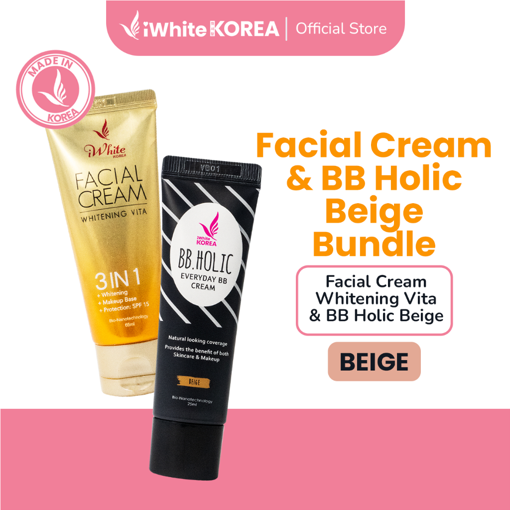 iWhite Korea Facial Cream Tube with BB Holic Beige | Shopee Philippines