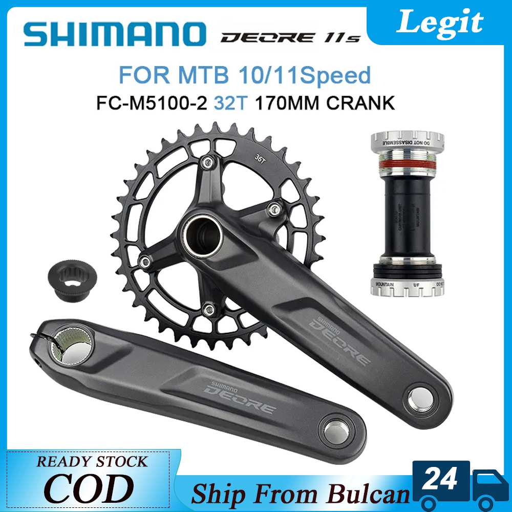 Shimano Deore Crankset MTB U6000 M5100 1x11-Speed 11S 175mm 170mm 30 ...