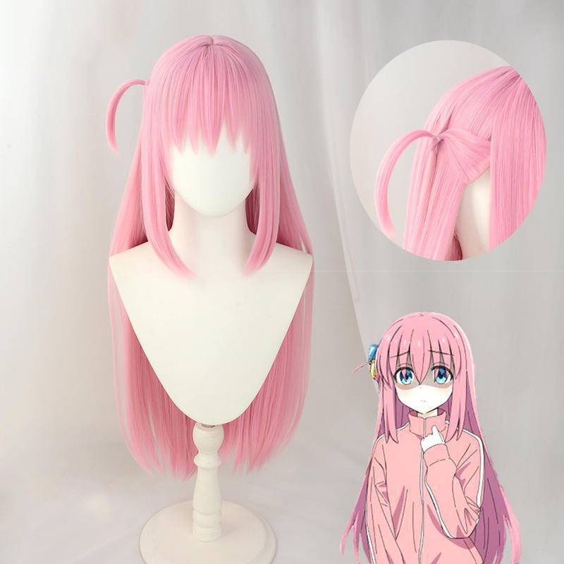 Anime Bocchi The Rock Cosplay Gotou Hitori Cosplay Wig 70cm Long ...