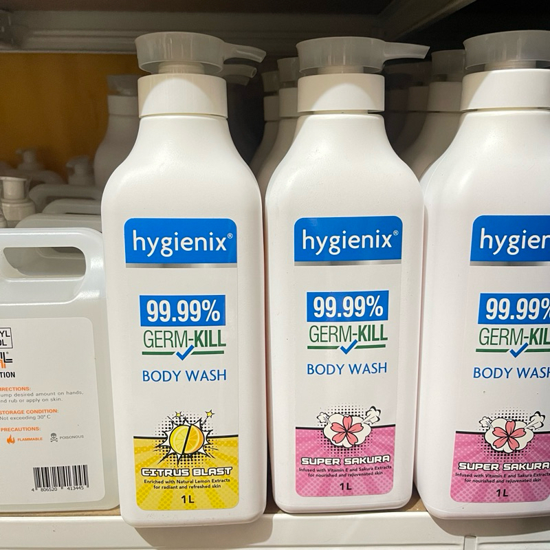 Hygienix Body Wash 99.99% Germ Kill 1 Liter | Shopee Philippines