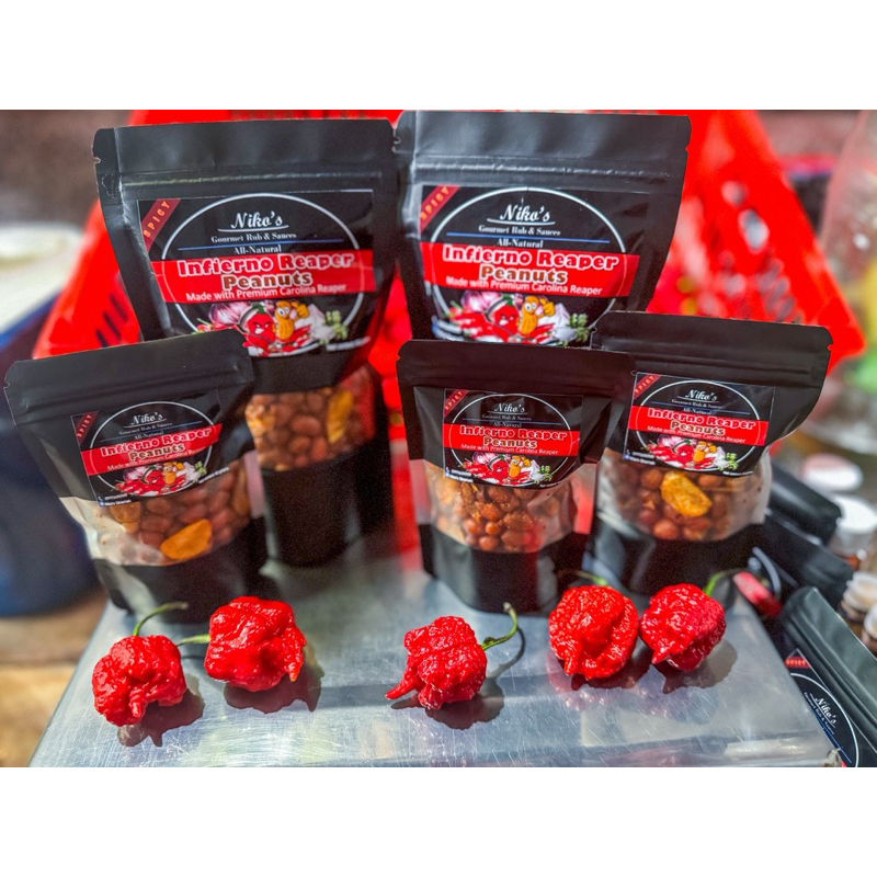 Infierno Carolina Reaper Peanuts and Cashew 60 & 180 grams | Shopee ...