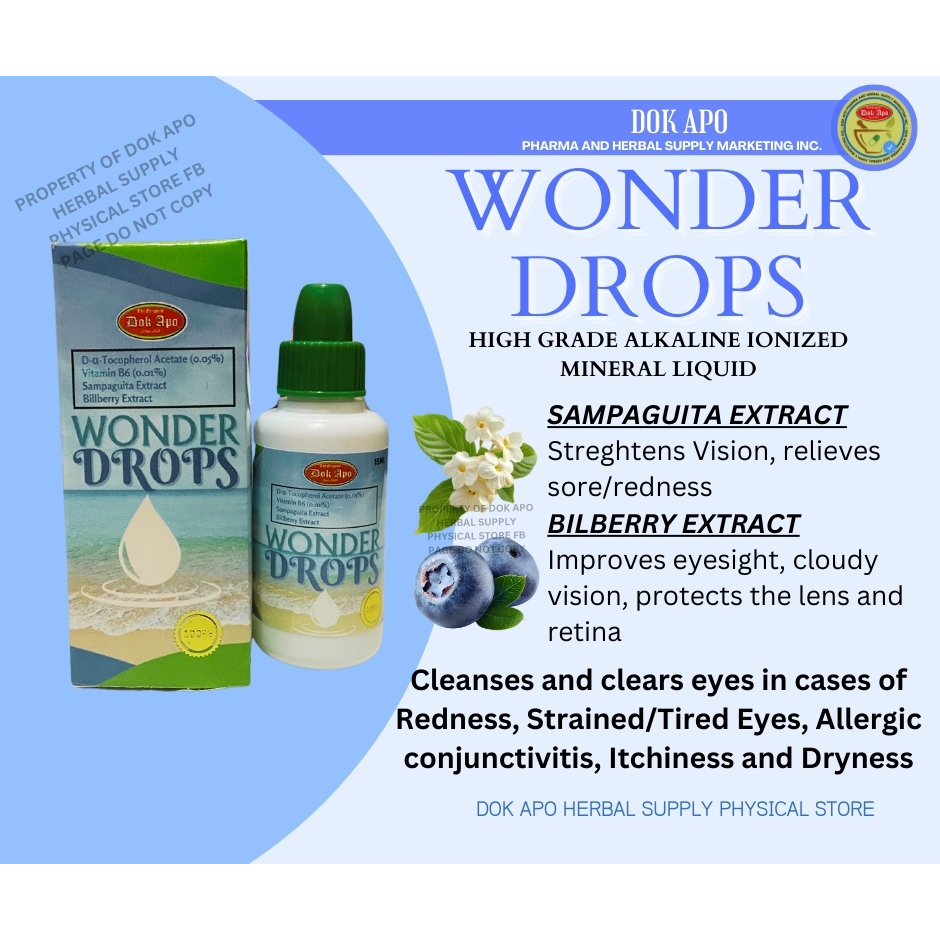 HEALING WONDER DROPS DOK APO EYE DROPS ORIGINAL | Shopee Philippines
