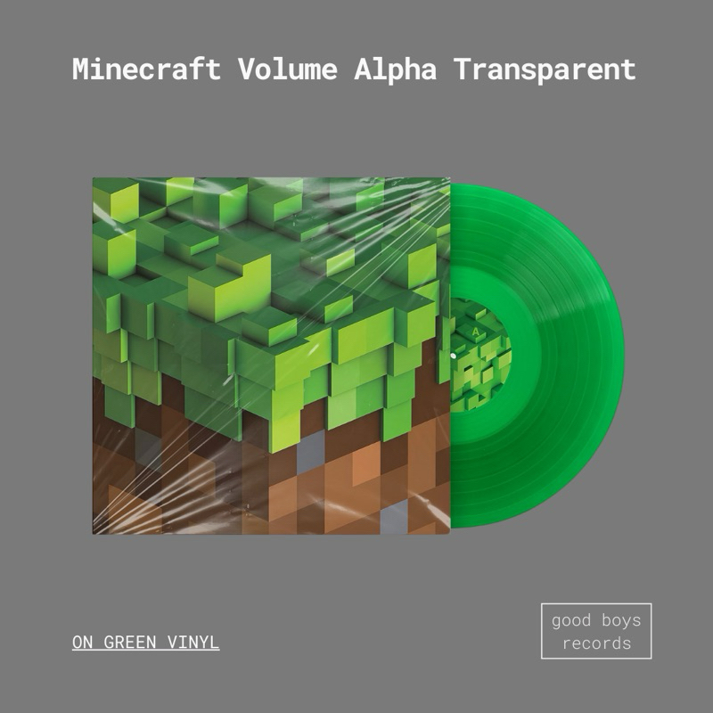 Minecraft Volume Alpha Transparent Green Vinyl | Shopee Philippines