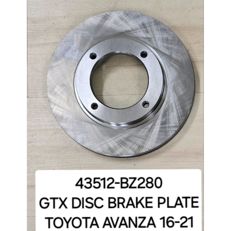 ROTOR DISC / DISC BRAKE PLATE TOYOTA AVANZA (2016-2021) | Shopee ...