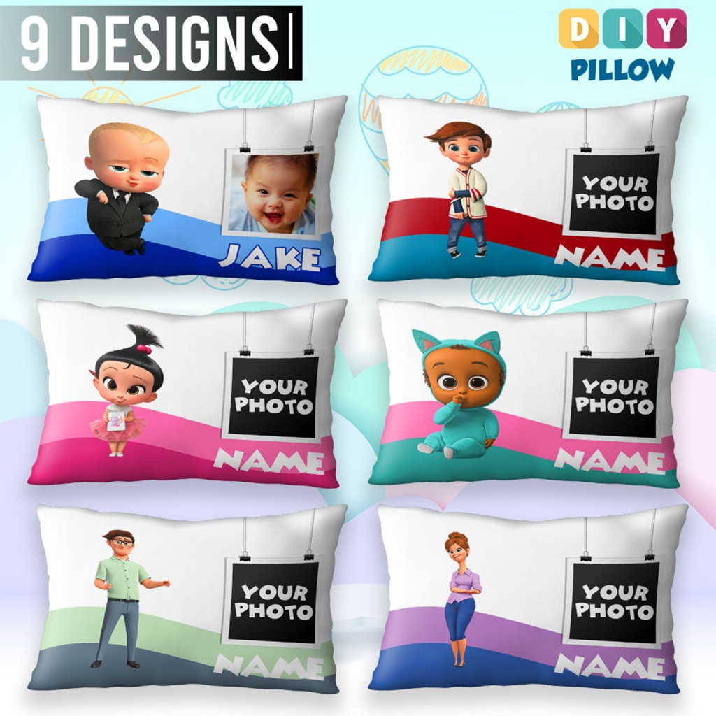 DIY Pillow 11x18 Customized/Personalized Boss baby Character Big boss ...