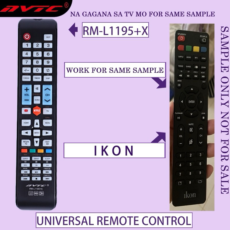 Remote Control for IKON Universal Smart tv Remote Na Gagana Sa Tv Mo ...