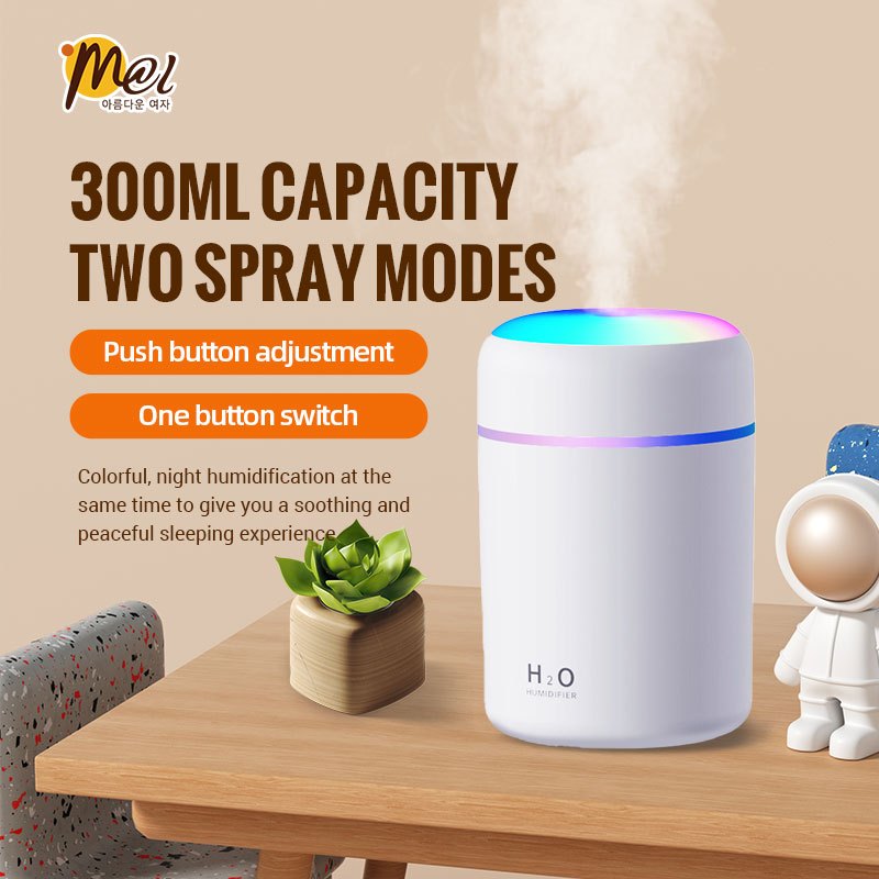 Original Air Humidifier Mini Atomizer Oil USB Colorful LED rotating ...