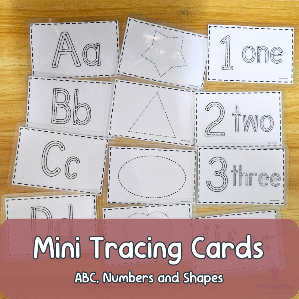 Mini Laminated Tracing Cards - ABC, Numbers, Shapes | Shopee Philippines