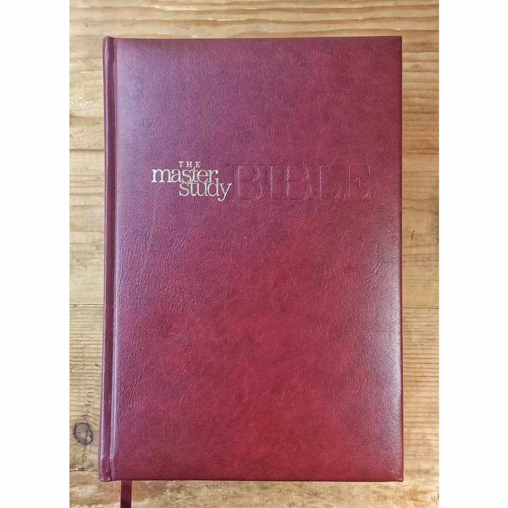 KJV Master Study Bible, Burgundy Bonded Leather Hardcover Indexed ( Pre ...