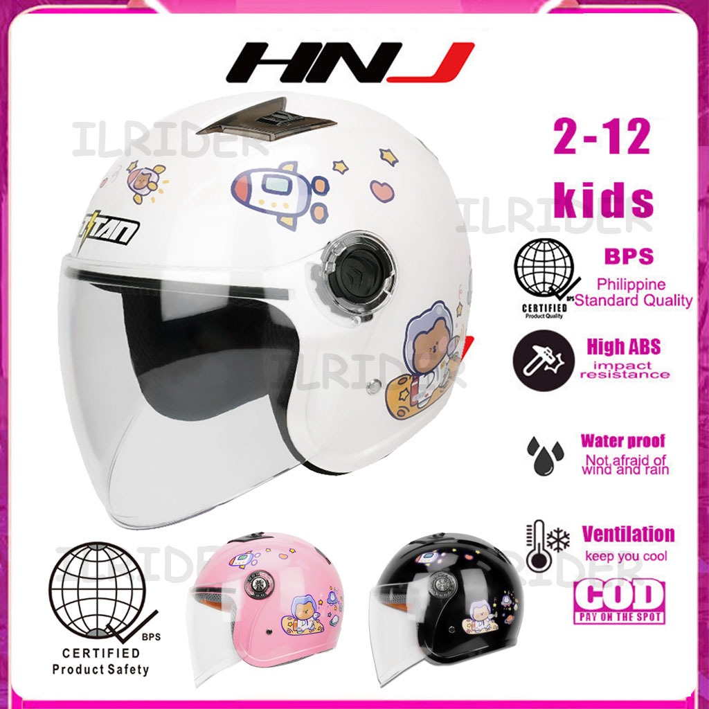 HNJ Kids Helmet For Motorcycle Half Face Child Helmet 2-10 years old ...