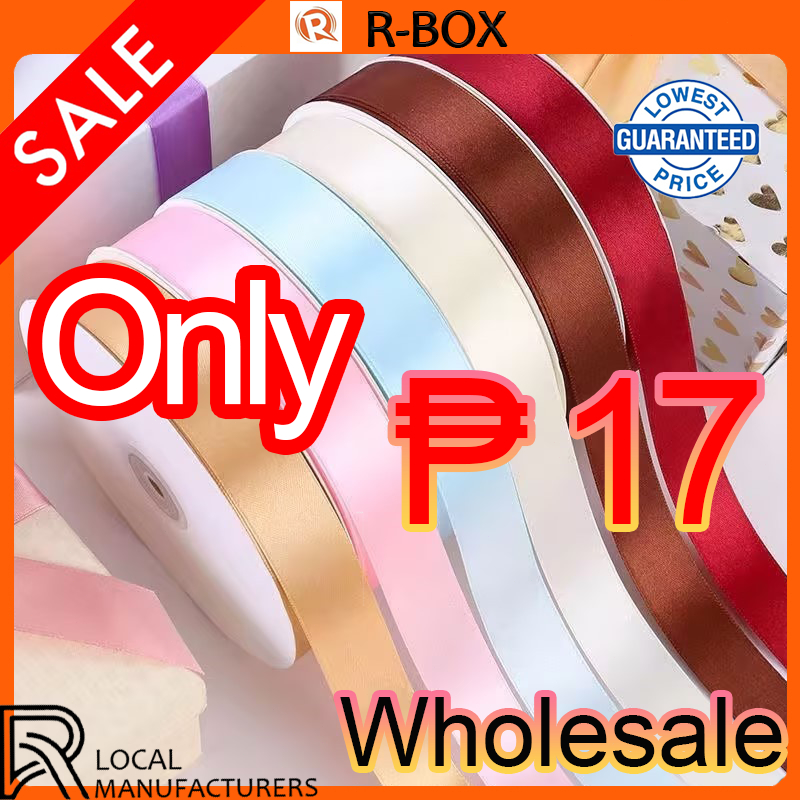 (2cm/25 yards/roll) Satin Ribbon Wholesale Gift Packing Christmas ...
