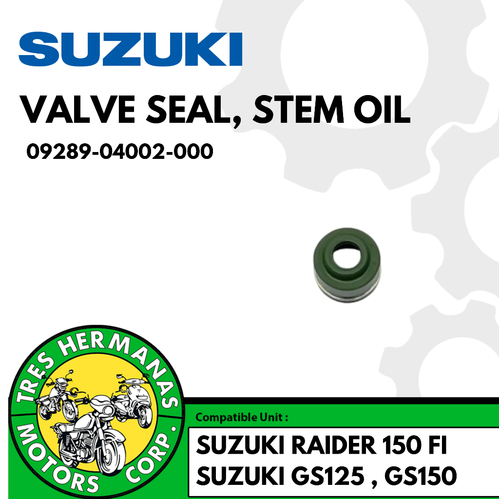 VALVE SEAL, STEM OIL FOR Suzuki MOTORCYCLE : RAIDER 150 FI,GS125,GS150 ...