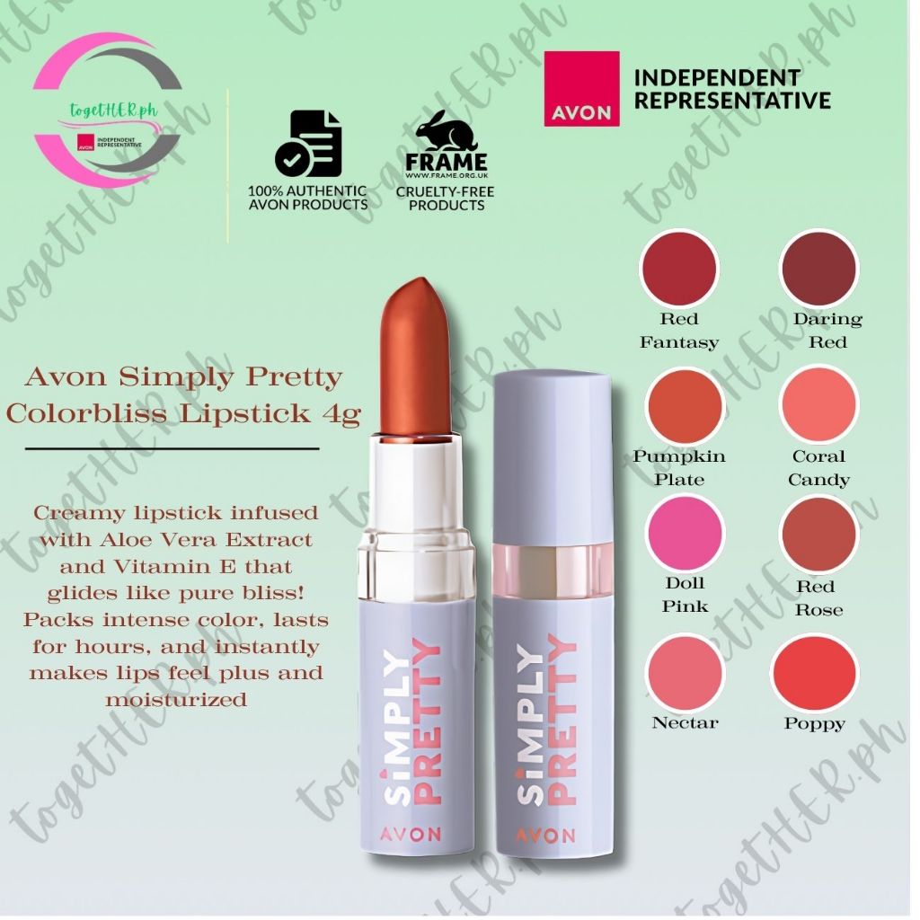 Avon Simply Pretty Colorbliss Lipstick 4g | Shopee Philippines