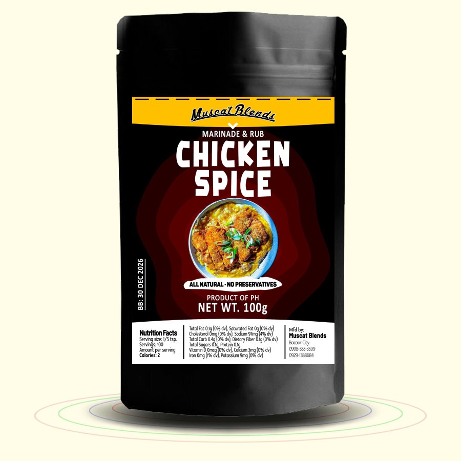 MUSCAT BLENDS CHICKEN SPICE SEASONING BLEND 100g | Shopee Philippines