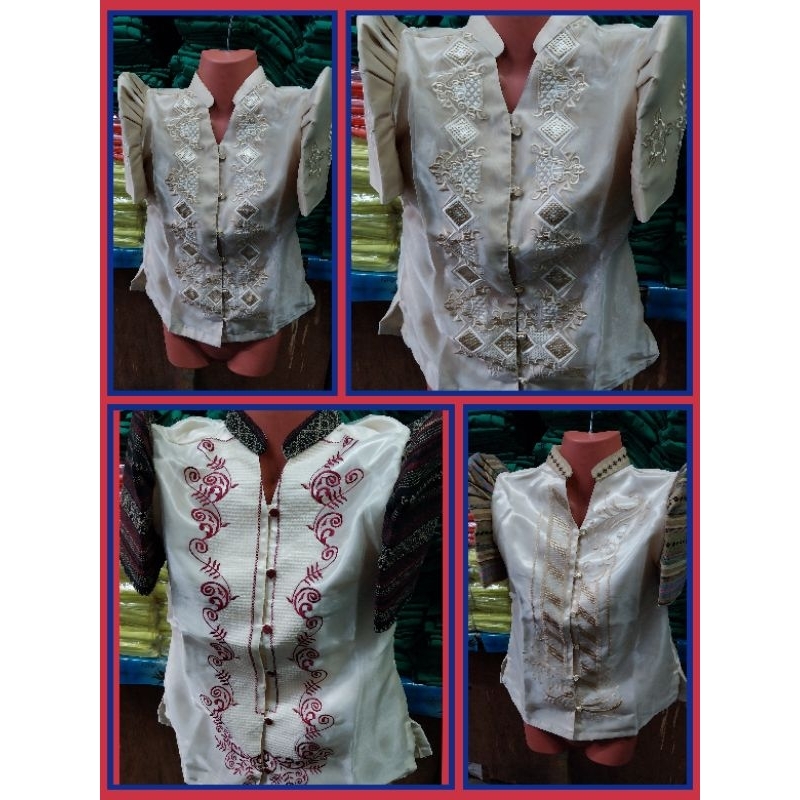 BLOUSE ETHNIC MODERN FOR FILIPINIANA | Shopee Philippines