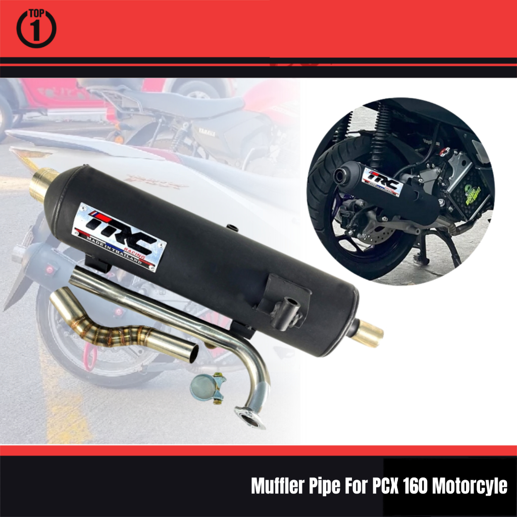 Top1 Racing TRC Muffler Pipe For PCX 160 Motorcycle | Shopee Philippines