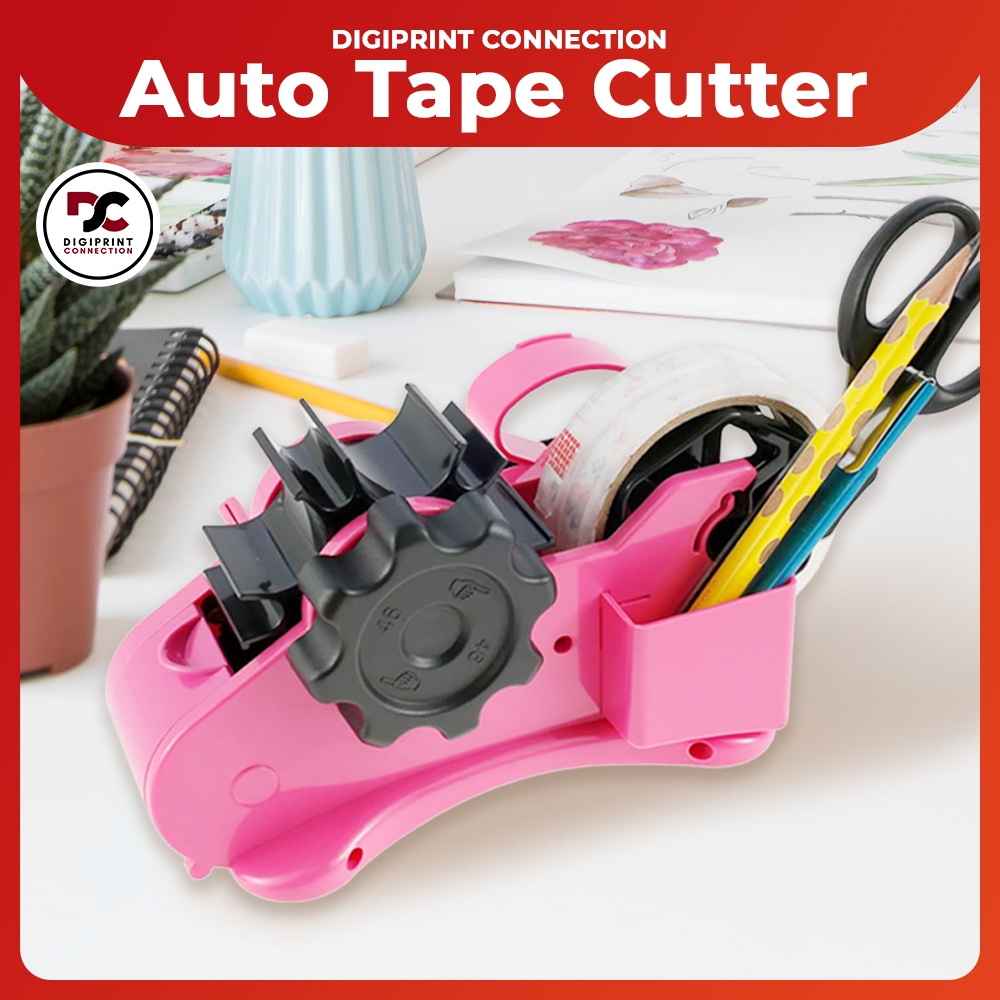 Auto-Cut Tape Cutter Dispenser 35mm Multifunctional Combo | Shopee ...