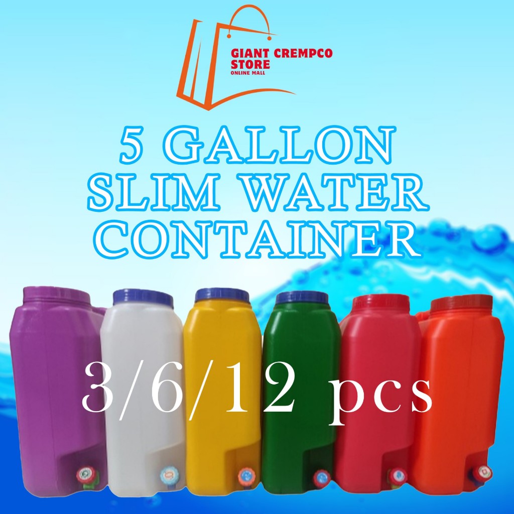 5 GALLON SLIM WATER CONTAINER | Shopee Philippines