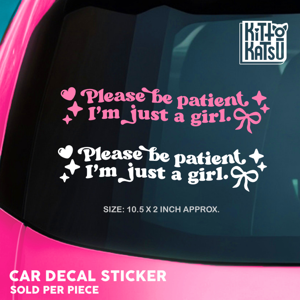 I'm Just A Girl waterproof Decal Sticker for cars or flat surface ...