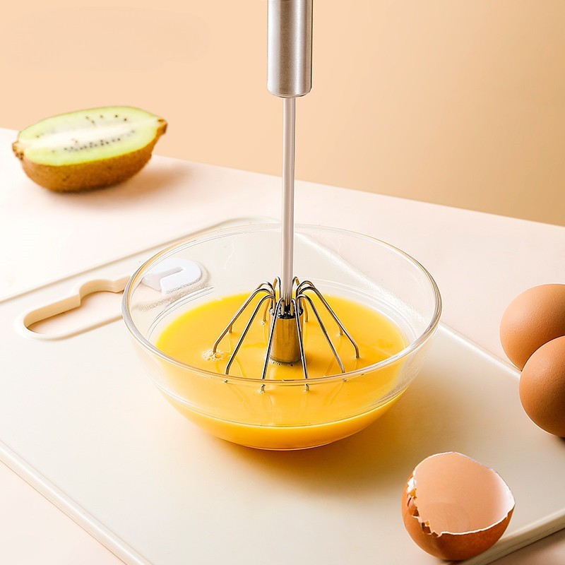 Higher Semi Automatic Mixer Egg Beater Manual Self Turning Stainless ...