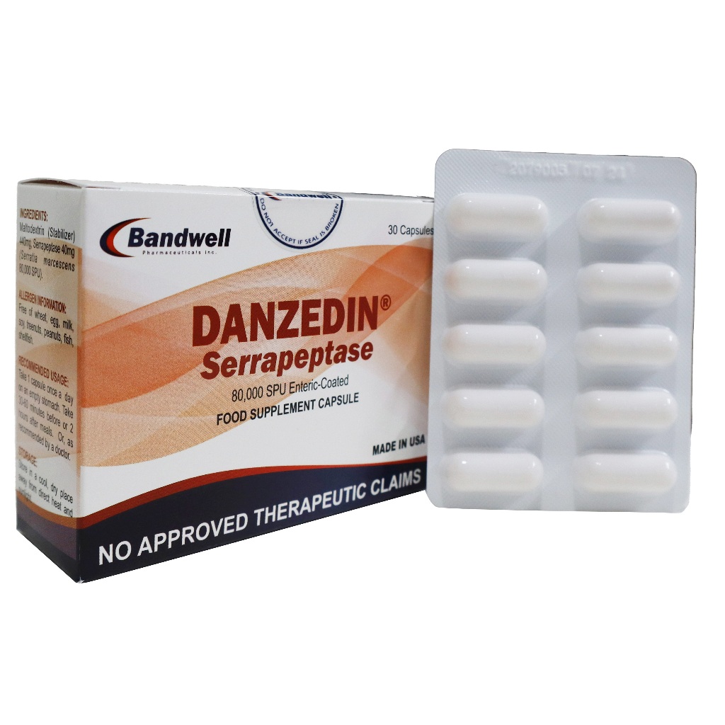 Danzedin (Serrapeptase) Enzyme Supplement 80,000 Spu | Shopee Philippines