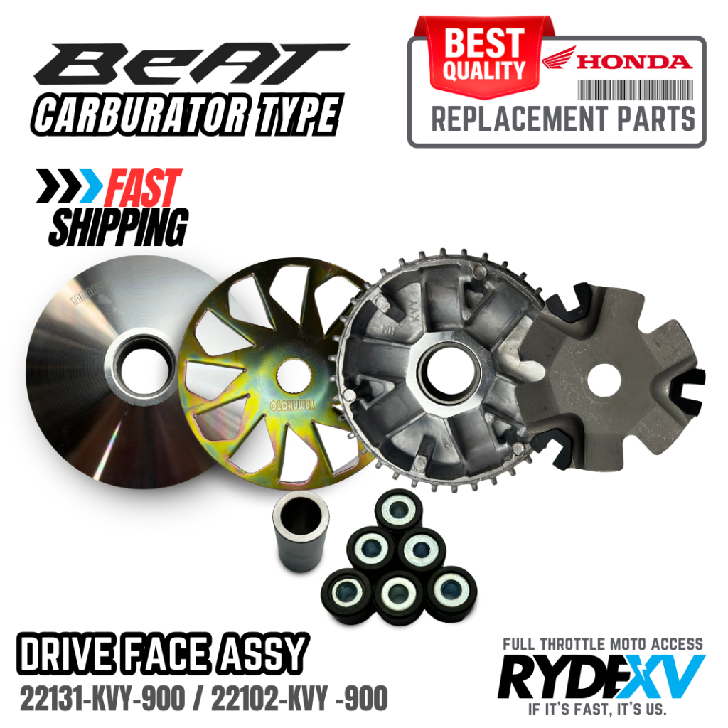 DRIVE FACE ASSY Honda Beat Carb (22131-KVY-900 / 22102-KVY -900 ...