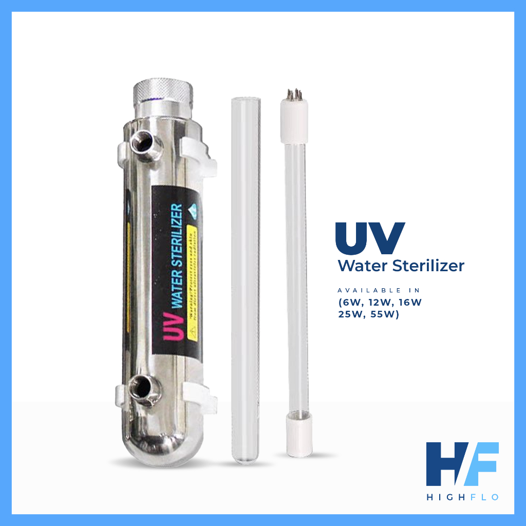 HIGHFLO UV Water Sterilizer Ultraviolet Tube Lamp Direct Water ...
