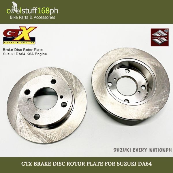 BRANDNEW GTX Brake Disc Rotor Plate for Suzuki DA64V / DA64W K6A Engine ...