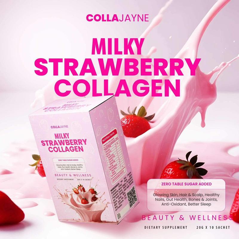 Collajayne Milky Strawberry(New Flavor) | Shopee Philippines