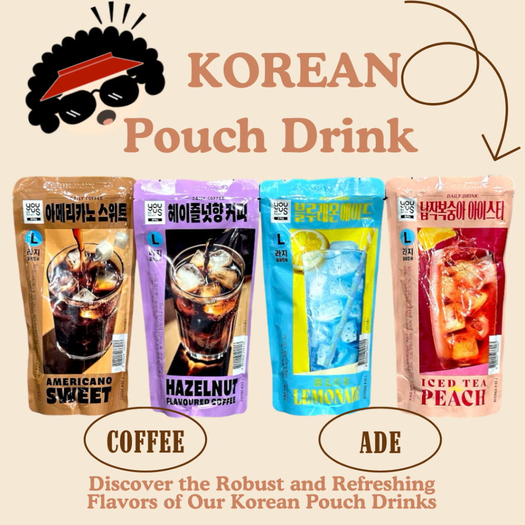 YOUUS HAZELNUT FLAVORED COFFEE - 340ml - Sweet Americano/Hazelnut/Blue ...