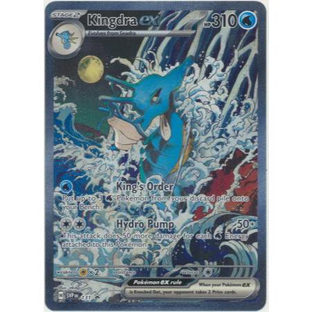 Kingdra ex - SVP131 - Illustration Rare Promo Pokemon Scarlet & Violet ...