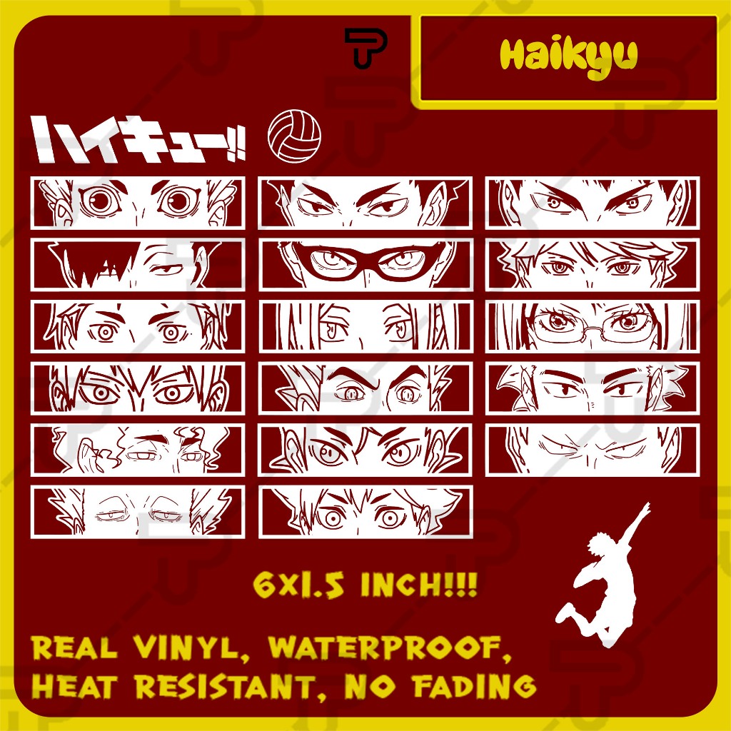 Anime Decals | Vynil Stickers | Eye Slap | Haikyu | Shoyo Hinata ...