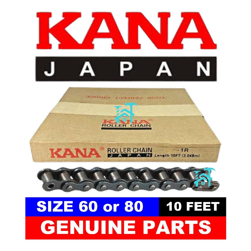 ORIGINAL KANA ROLLER CHAIN 60 & 80 X 10 FEET JAPAN | Shopee Philippines