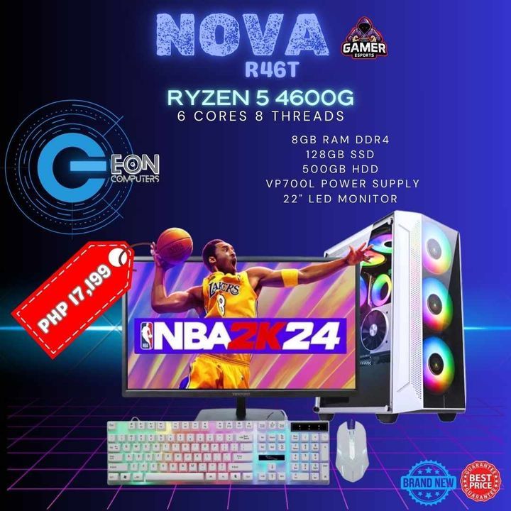 Brandnew Computer Set RYZEN 5 4600G (Keytech T1000 Build) | Shopee ...