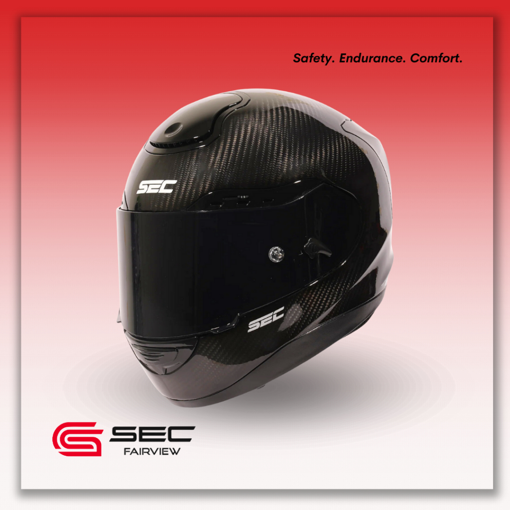 SEC FULL FACE HELMET NISEC GP TECH CARBON | Shopee Philippines
