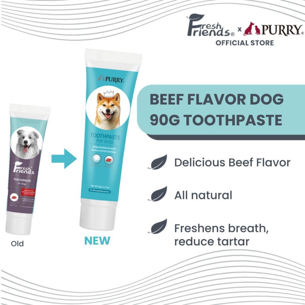 Fresh Friends Dog Toothpaste Beef Flavor Natural Toothpaste with ...