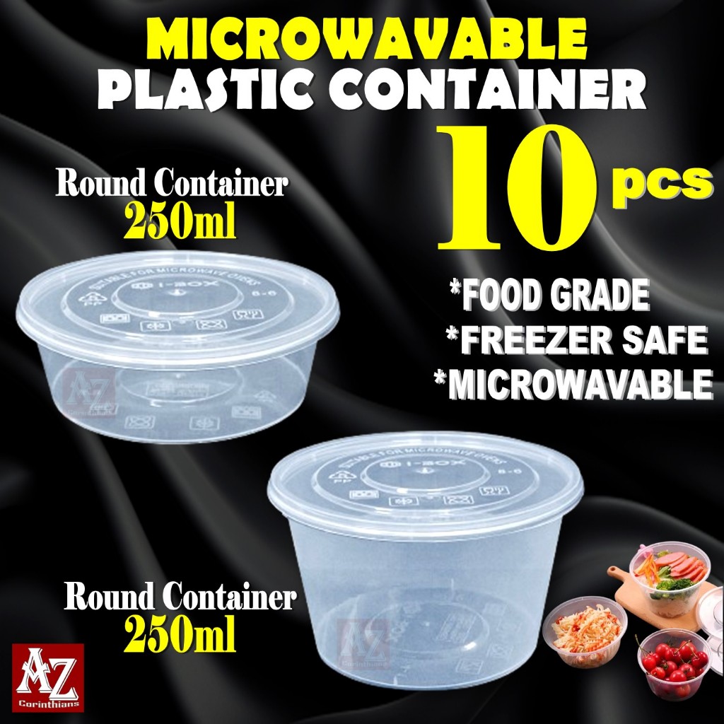 10pcs Round Microwavable Food Container for Kitchen Utensils, Food ...