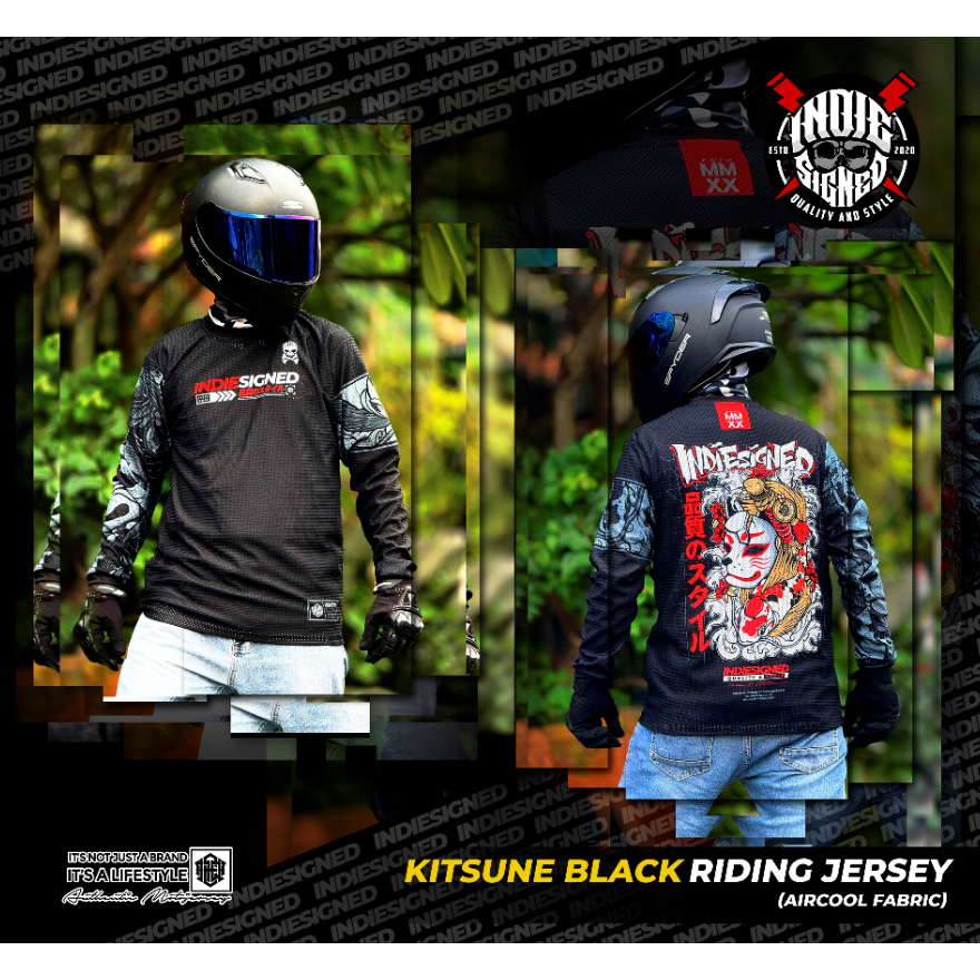 KITSUNE RIDING JERSEY (INDIESIGNED OFFICIAL) | Shopee Philippines