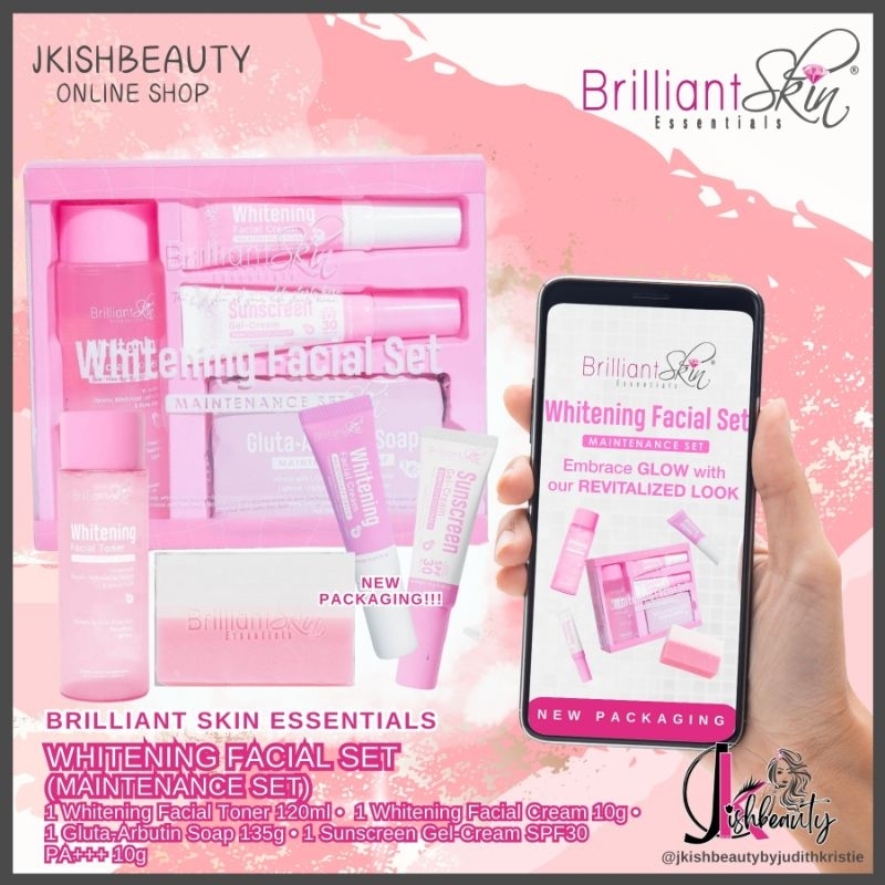Brilliant Skin Whitening Facial Set (Maintenance Set) |NEW PACKAGING ...