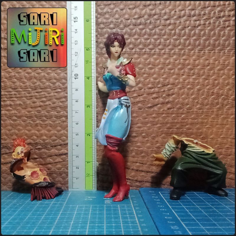 Fist of the North Star (Hokuto no Ken) Lin action figures with Okugi and Hidabu spare part ...