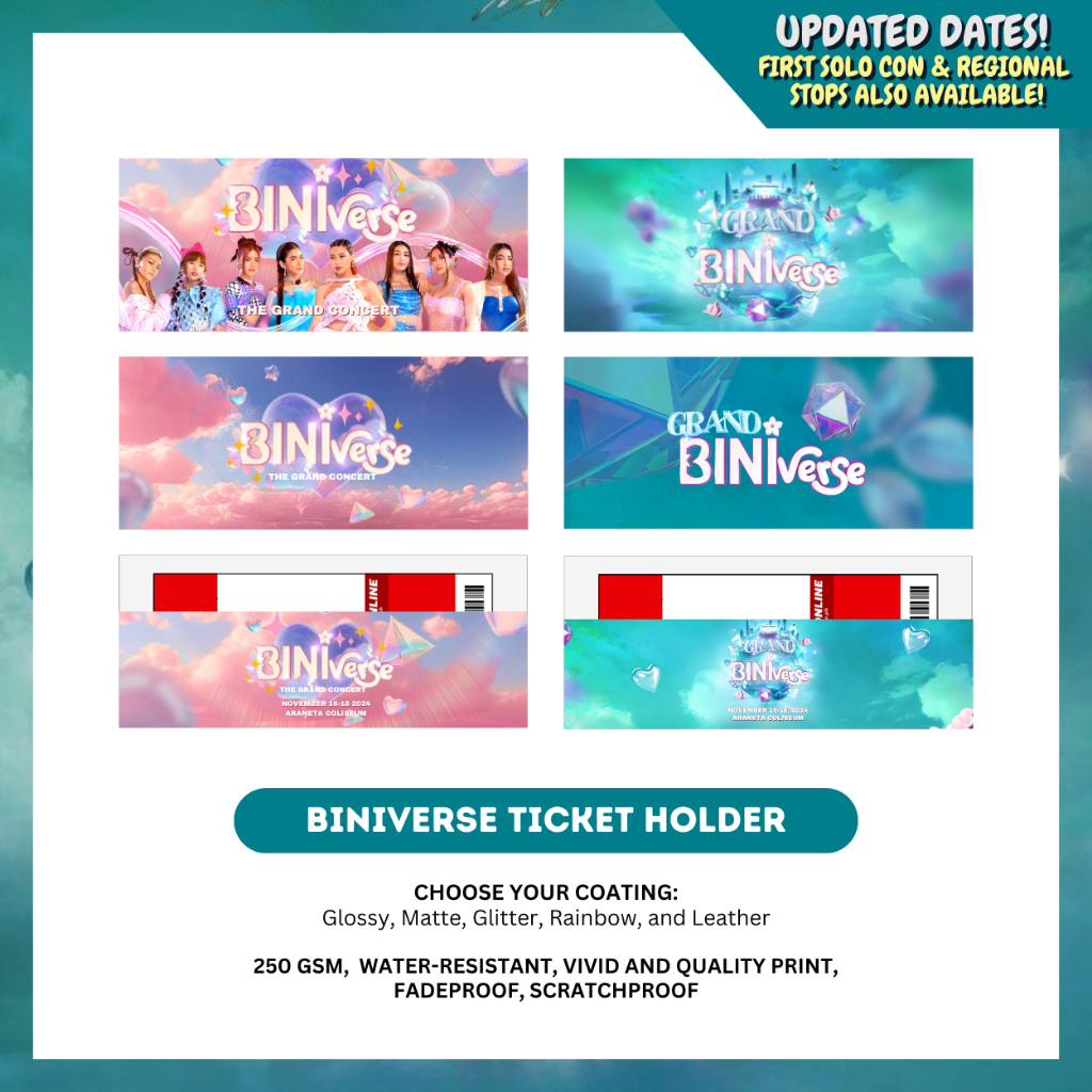 BINI Grand Biniverse Ticket Holder Envelope | Shopee Philippines