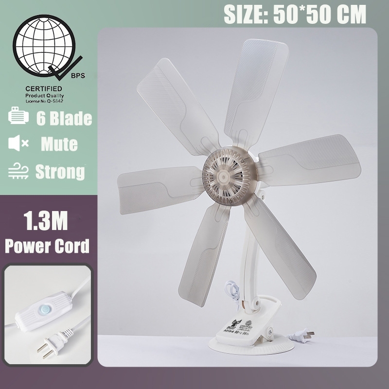 SYCAT-A519-6 Blade Big Clip Fan Clip Fan Large Desk Fan 6 Blade ...