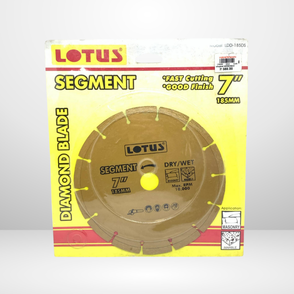 LOTUS 7"inch 185mm Diamond Fast Cutting Blade Disc for Masonry & Marble ...