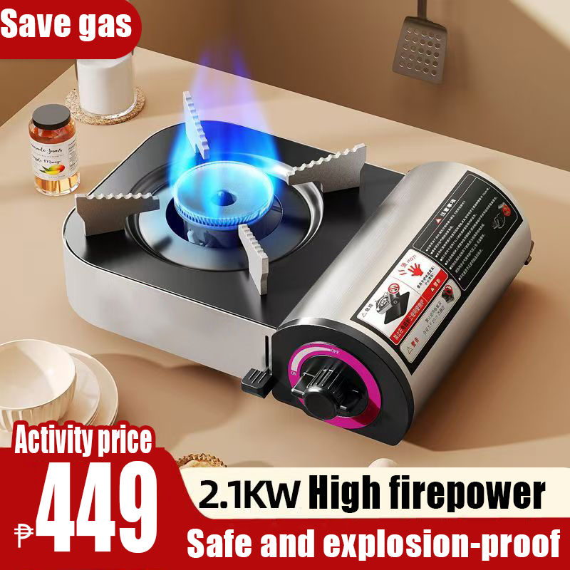 Butane gas stove camping rack Mini Gas single camping portable card ...